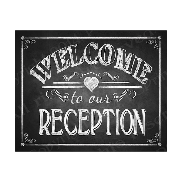 Reception Chalkboard - Etsy