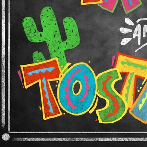 Printable Fiesta Taco & Tostadas Sign, Taco Party, Birthday Fiesta Sign ...