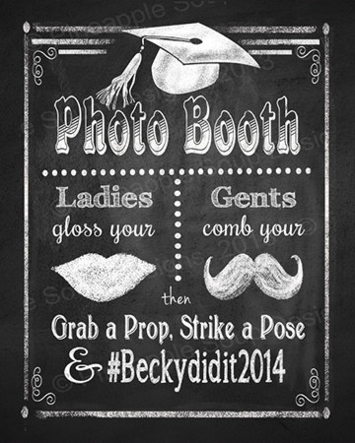 Graduation PHOTO BOOTH Sign PRINTABLE Social Media Sign - Etsy