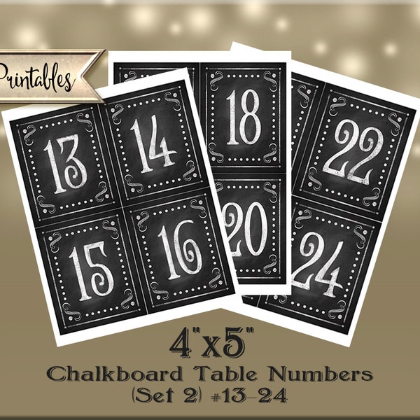 Printable Numbers 4x5 Size - Etsy