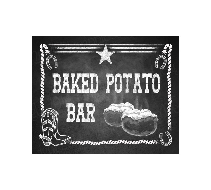 Baked Potato Clip Art Black And White