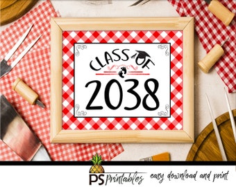 Class of 2038 Sign - Etsy