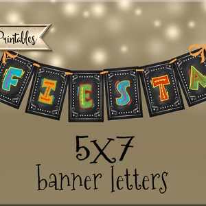 Printable Fiesta Banner, Cinco De Mayo Banner, DIY Fiesta Decorations ...