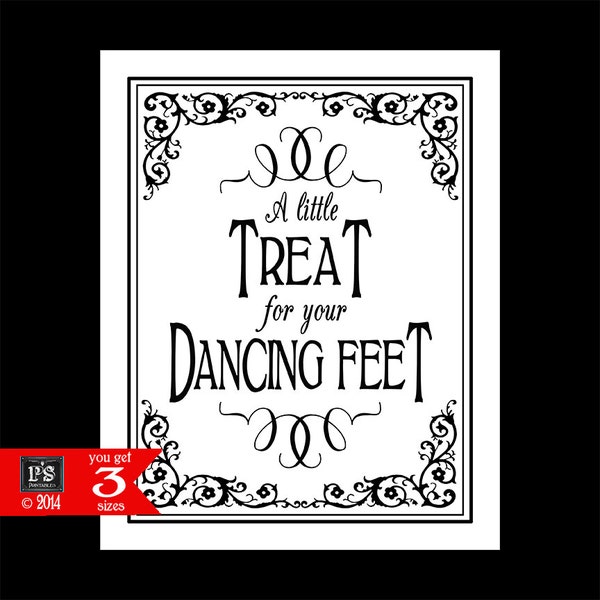 A Little Treat for Your Dancing Feet Printable - Etsy