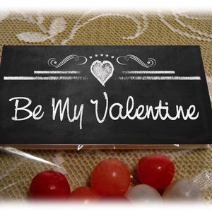Valentine Candy Treat Bag Toppers in a Chalkboard Style DIY Printable ...