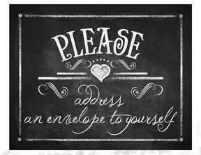 Printable Chalkboard sign PLEASE ADDRESS an envelope to | Etsy