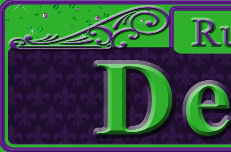 Mardi Gras Party Decorations New Orleans Street Sign Mardi | Etsy