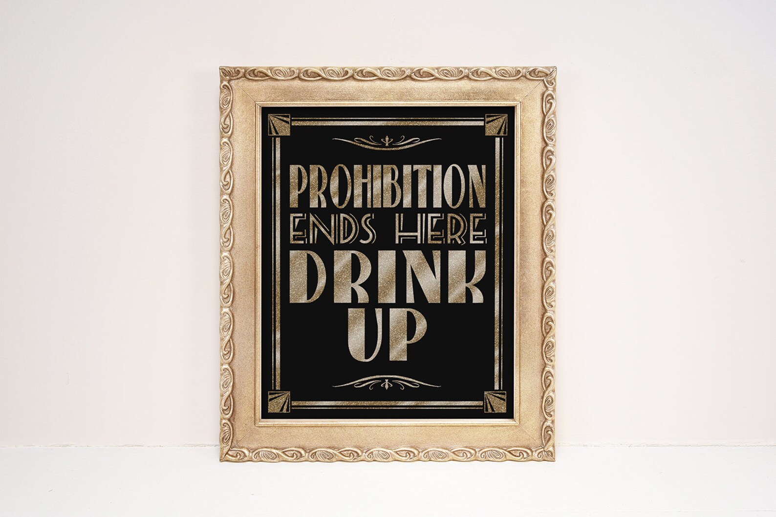 Prohibition Ends Here PRINTABLE Sign Wedding Bar Sign DIY - Etsy
