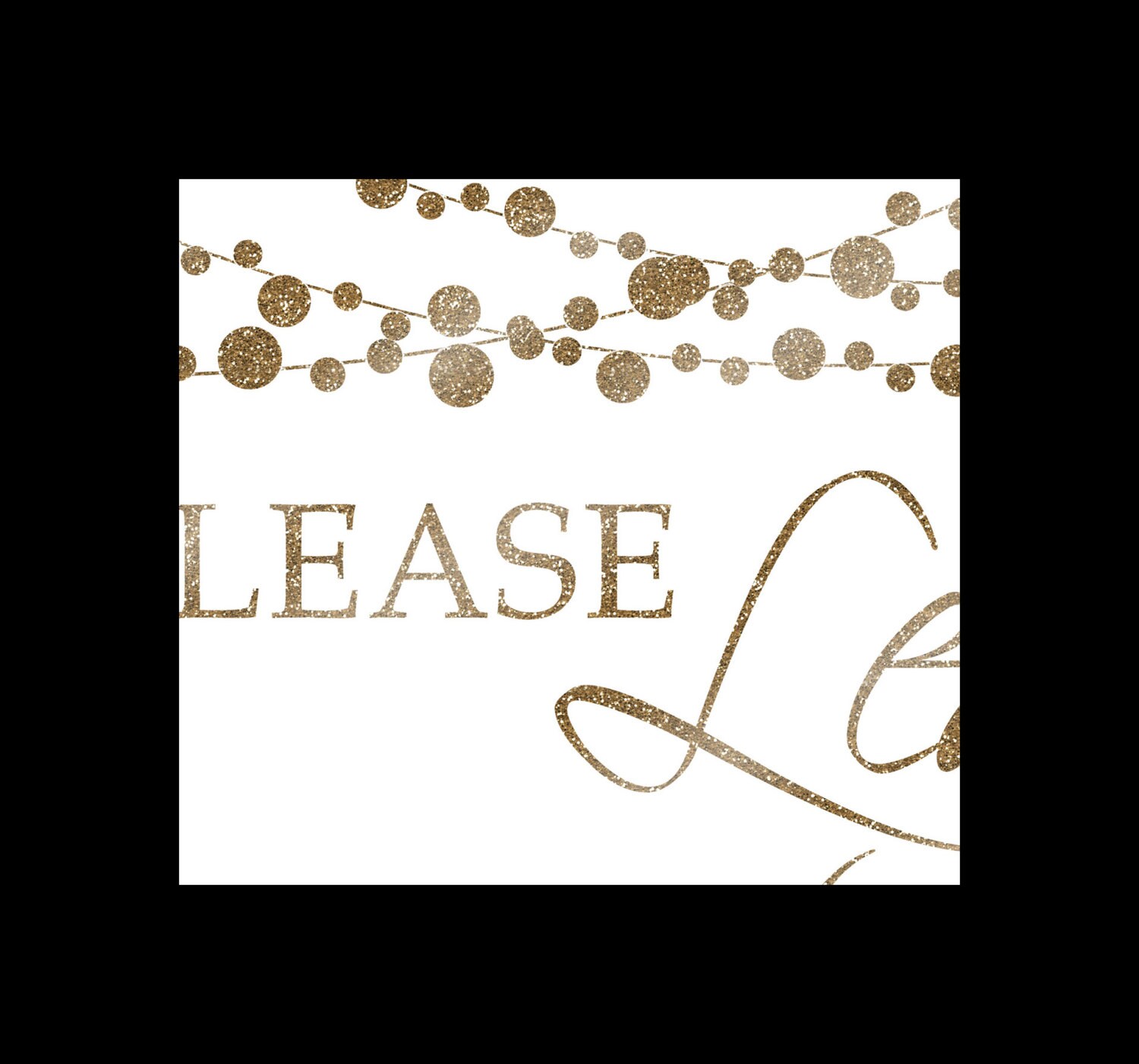 Please Lef Us Your Signature PRINTABLE Wedding Sign White | Etsy