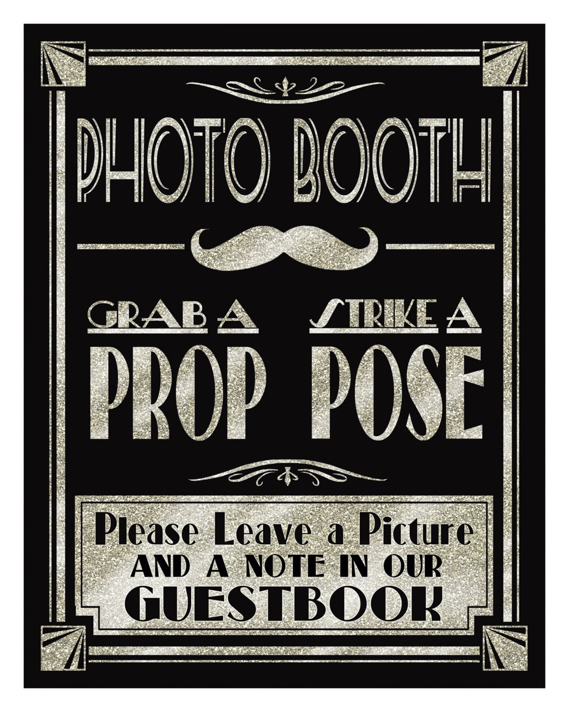 Photo Booth Sign PRINTABLE Photo Booth Sign 1920s party | Etsy