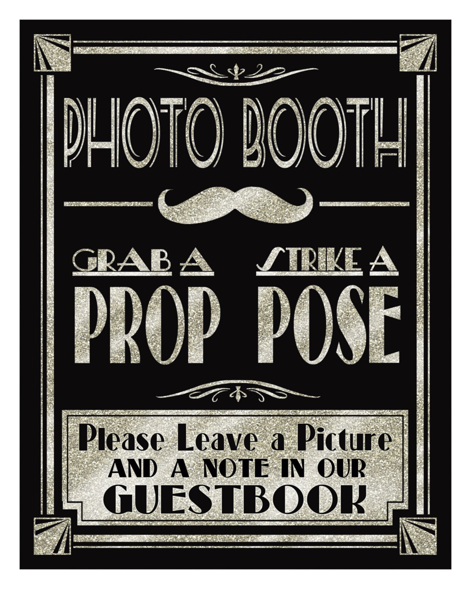 Photo Booth Sign PRINTABLE Photo Booth Sign 1920s party | Etsy