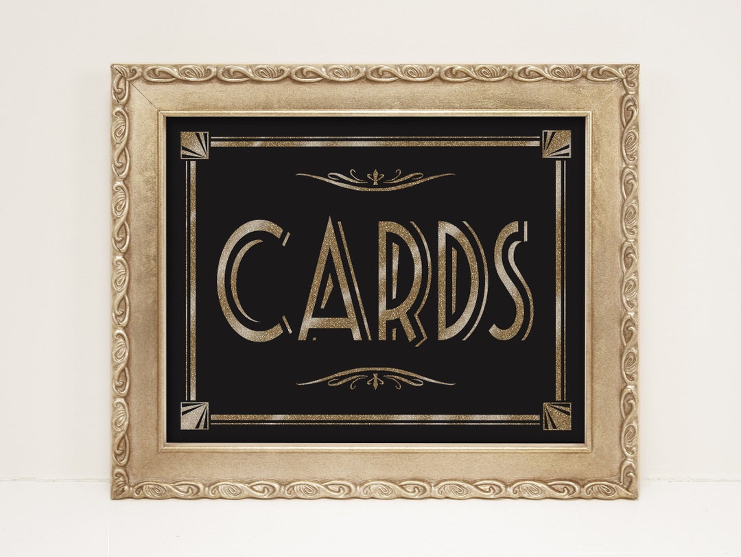 Cards Sign PRINTABLE Sign, Wedding Sign, Graduation Signs, Party ...
