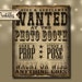 WANTED PHOTO BOOTH Sign Western Theme Vintage Style Sign Printable File ...