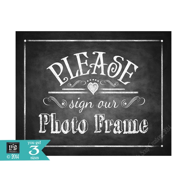 Sign Our Photo Frame - Etsy