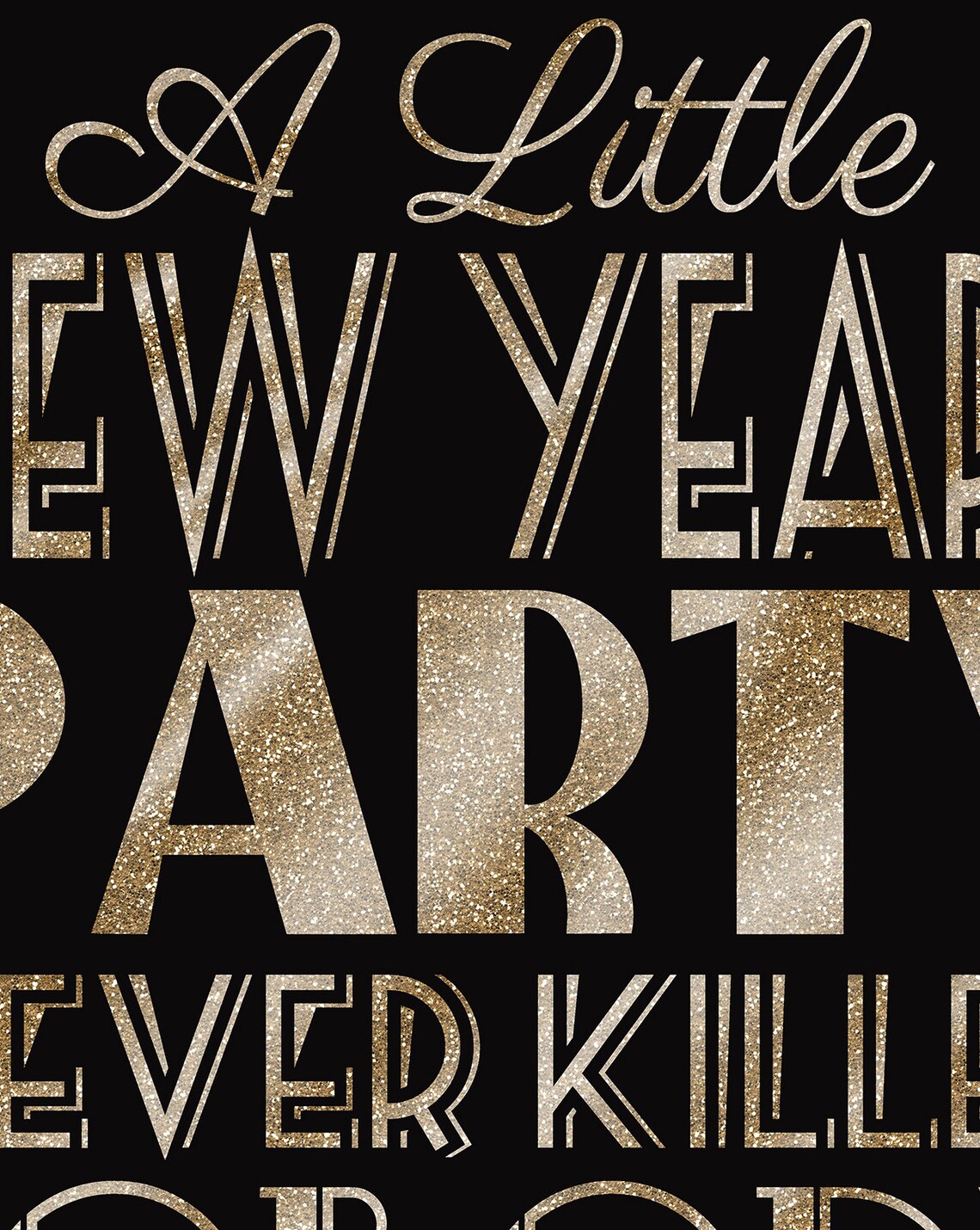 New Years Party Decor PRINTABLE A Little New Years Party | Etsy