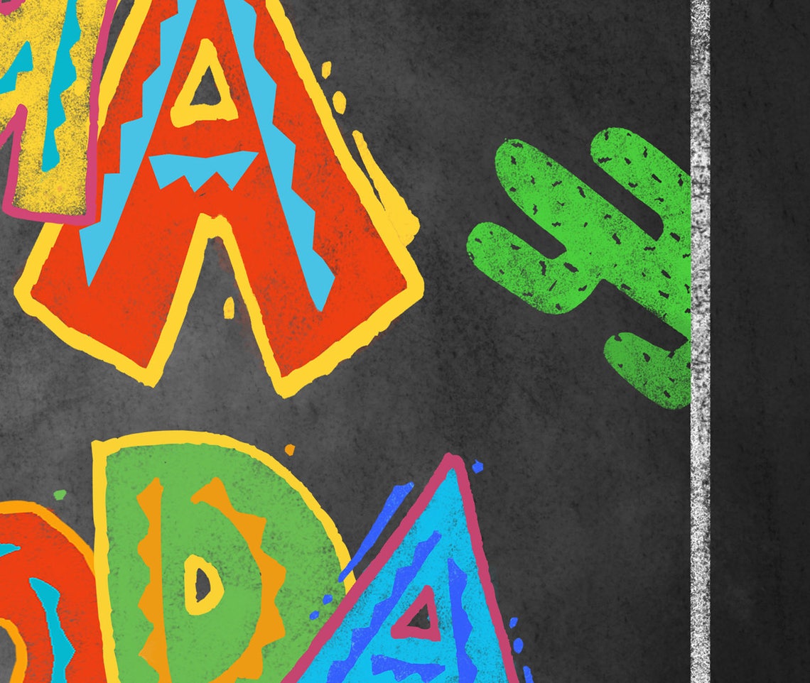 Fiesta Bar Sign PRINTABLE Fiesta Party Sign Cinco De Mayo - Etsy