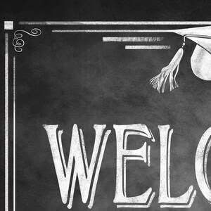 Graduation Welcome Sign Printable Front Door Sign - Etsy