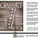 CROQUET Rules Sign Wood Design-yard Games Instant Download Printable ...