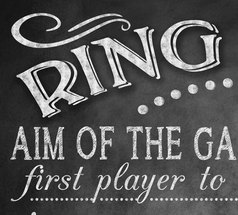 Ring Toss Yard Game Sign PRINTABLE Yard Games Poster - Etsy