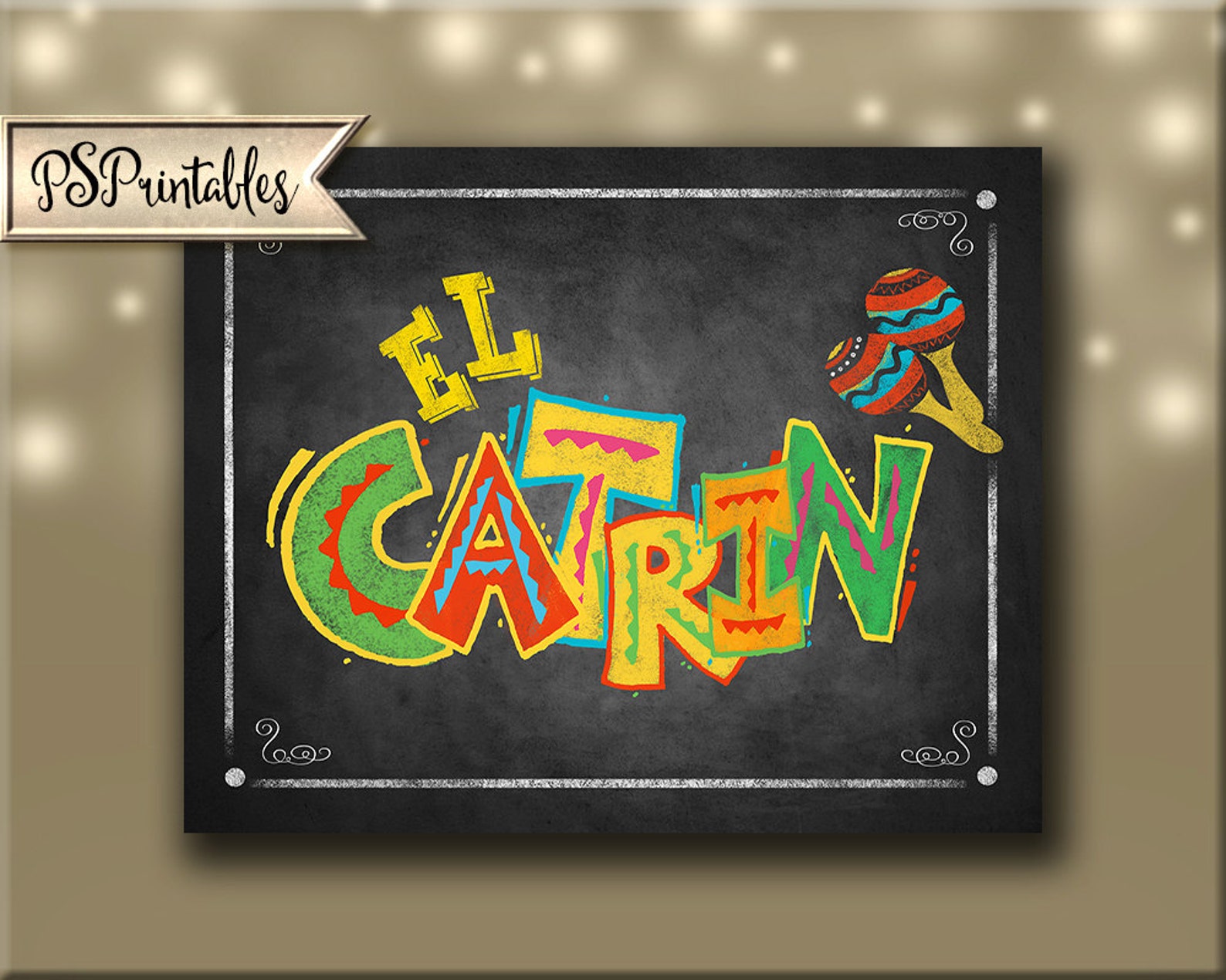 Printable Fiesta Bathroom Signs Damas and El Catrin Bathroom | Etsy