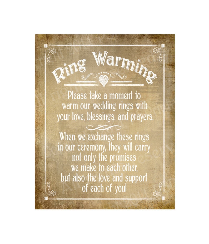 Ring Warming Printable Wedding sign instant download digital | Etsy