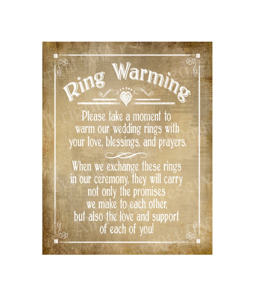 Ring Warming Printable Wedding Sign Instant Download Digital - Etsy