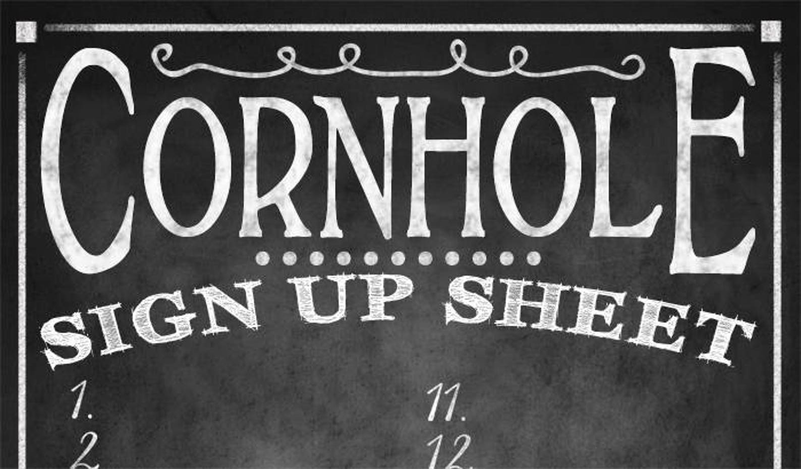 Cornhole Yard Game Sign BBQ Yard Games Corn Hole Game - Etsy