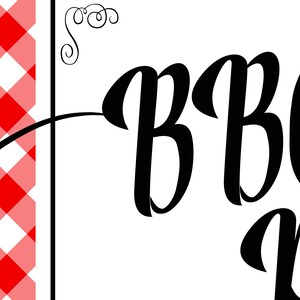 BBQ Ribs Sign PRINTABLE Sign for Your Next Backyard BBQ, Picnic Style ...