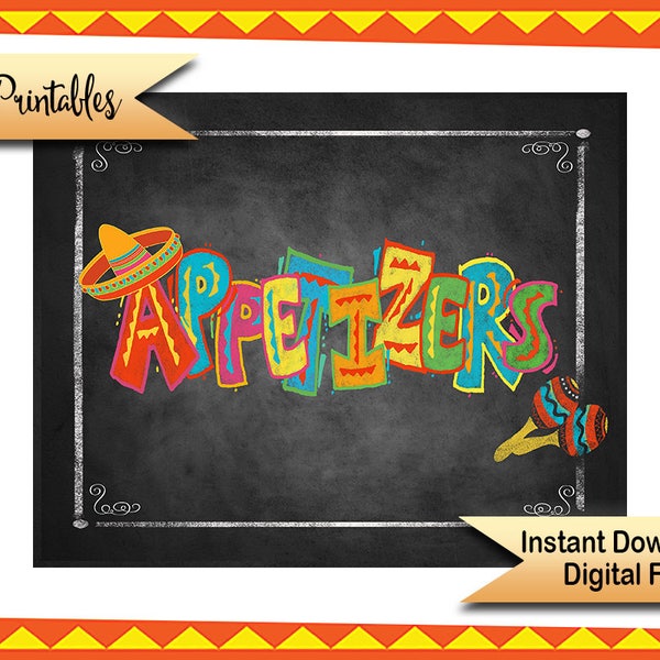 Appetizer Sign - Etsy