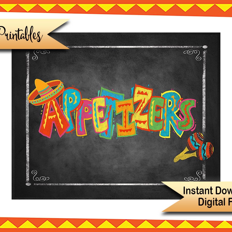 Appetizer Sign - Etsy