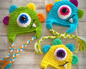Baby Monster Hat | Etsy