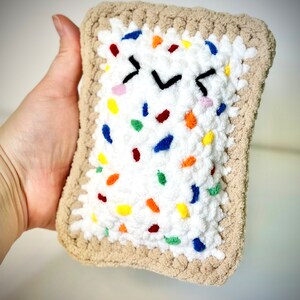 Handmade Plush Crochet Toaster Pastries Fun to Play With Food Ready to ...