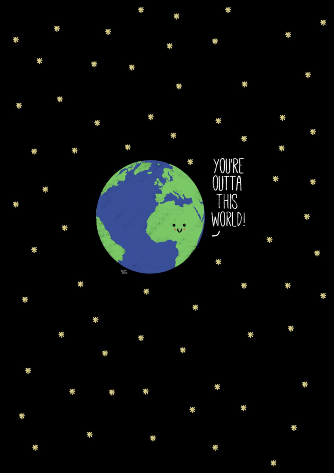 You're Outta This World Card - Etsy