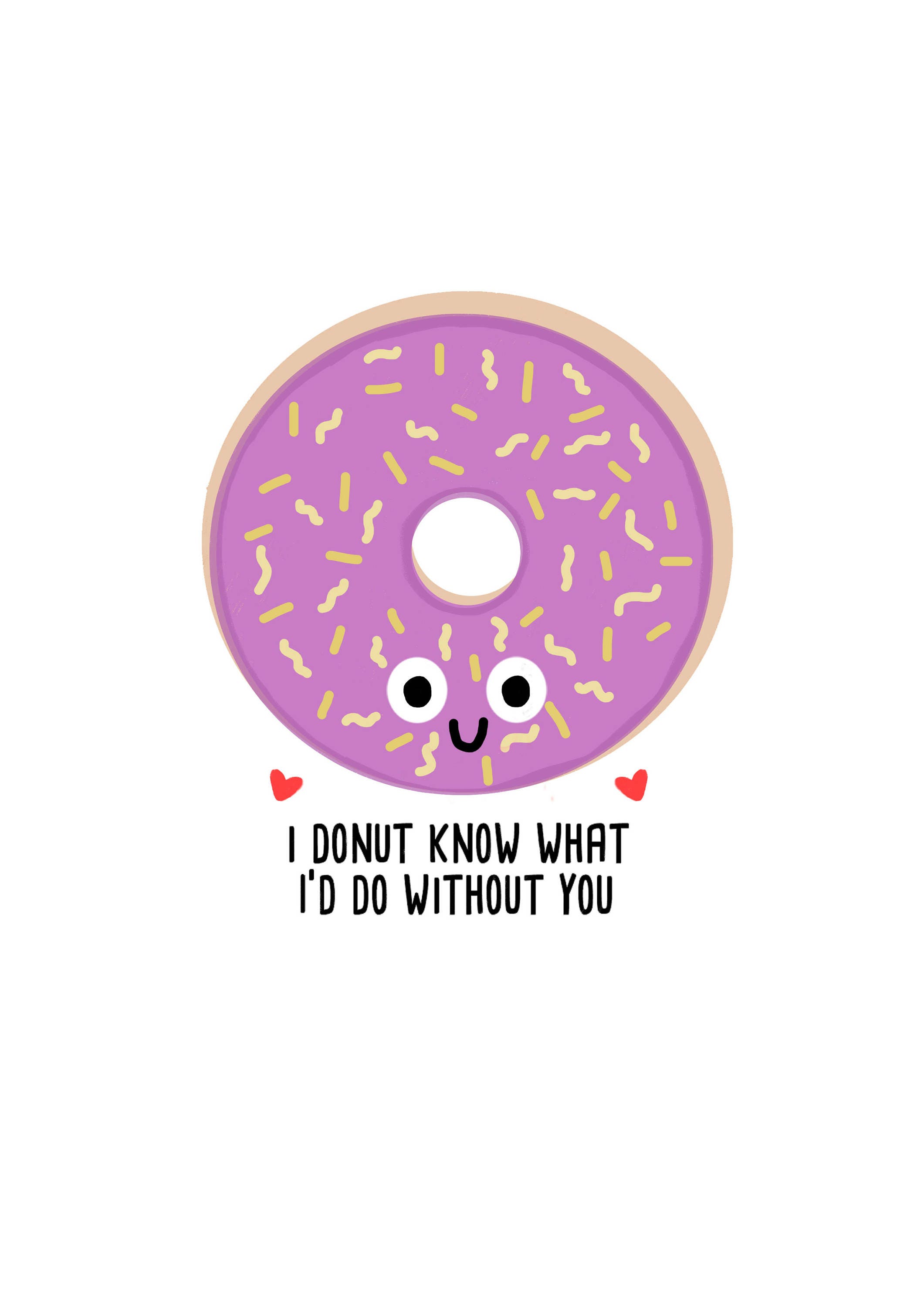 I Donut Know What I'd Do Without You Card - Etsy