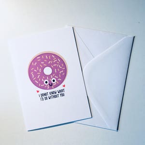 I Donut Know What I'd Do Without You Card - Etsy