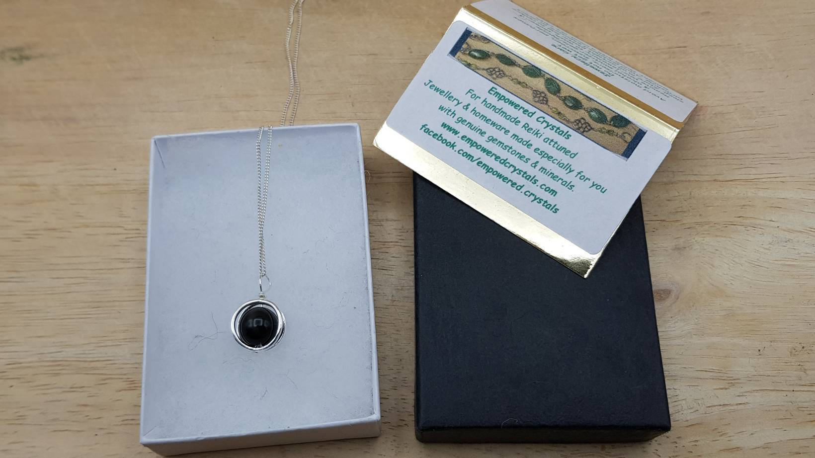 Minimalist Rainbow Obsidian Circle Pendant Necklace. 925 - Etsy UK