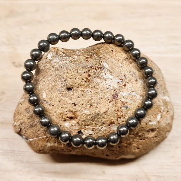 Pyrite Bracelet - Etsy UK