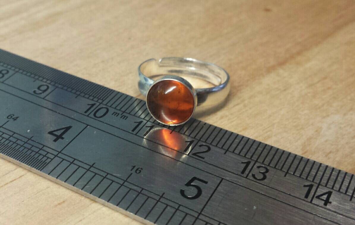 Minimalist Copal Ring. 925 Sterling Silver Rings for Women. - Etsy UK