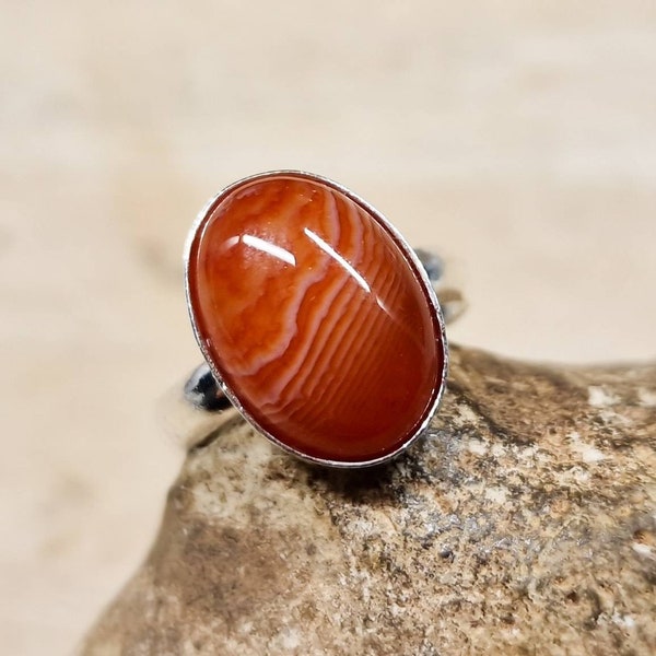 Sardonyx Ring - Etsy