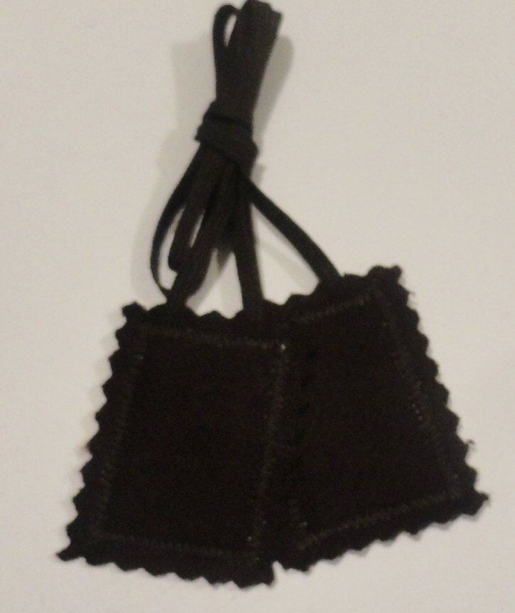 Bulk Lot of 6 (six) MT. Carmel Scapulars, 100% Brown Wool, Traditional ...