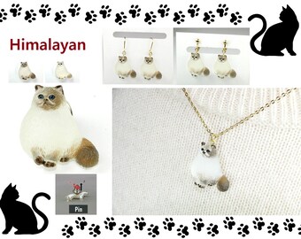Himalayan Cat Earrings - Etsy