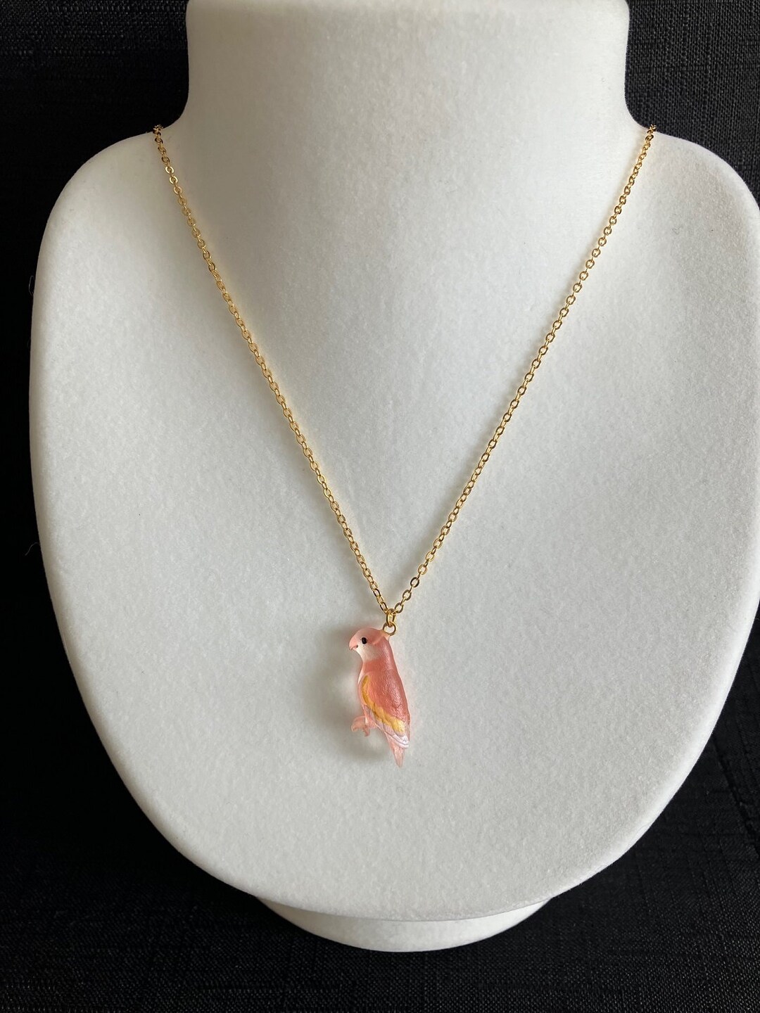 Rare and Beautiful Bourke's Parrot Pendant,pink Wings Parrot Necklace ...