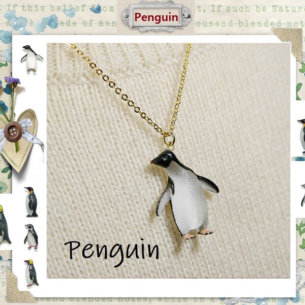 Penguin Necklace - Etsy