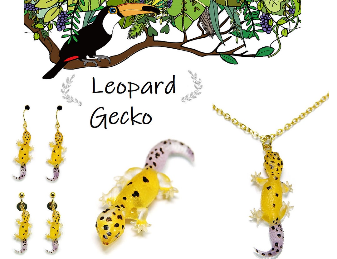 Unique Gift! Leopard Gecko Pendant/necklace,leopard Gecko Earrings ...