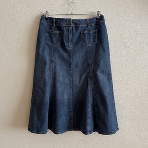 Blue Denim Skirt A Line Denim Skirt Jeans Skirt Denim Bell Skirt - Etsy