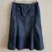 Blue Denim Skirt A Line Denim Skirt Jeans Skirt Denim Bell Skirt - Etsy