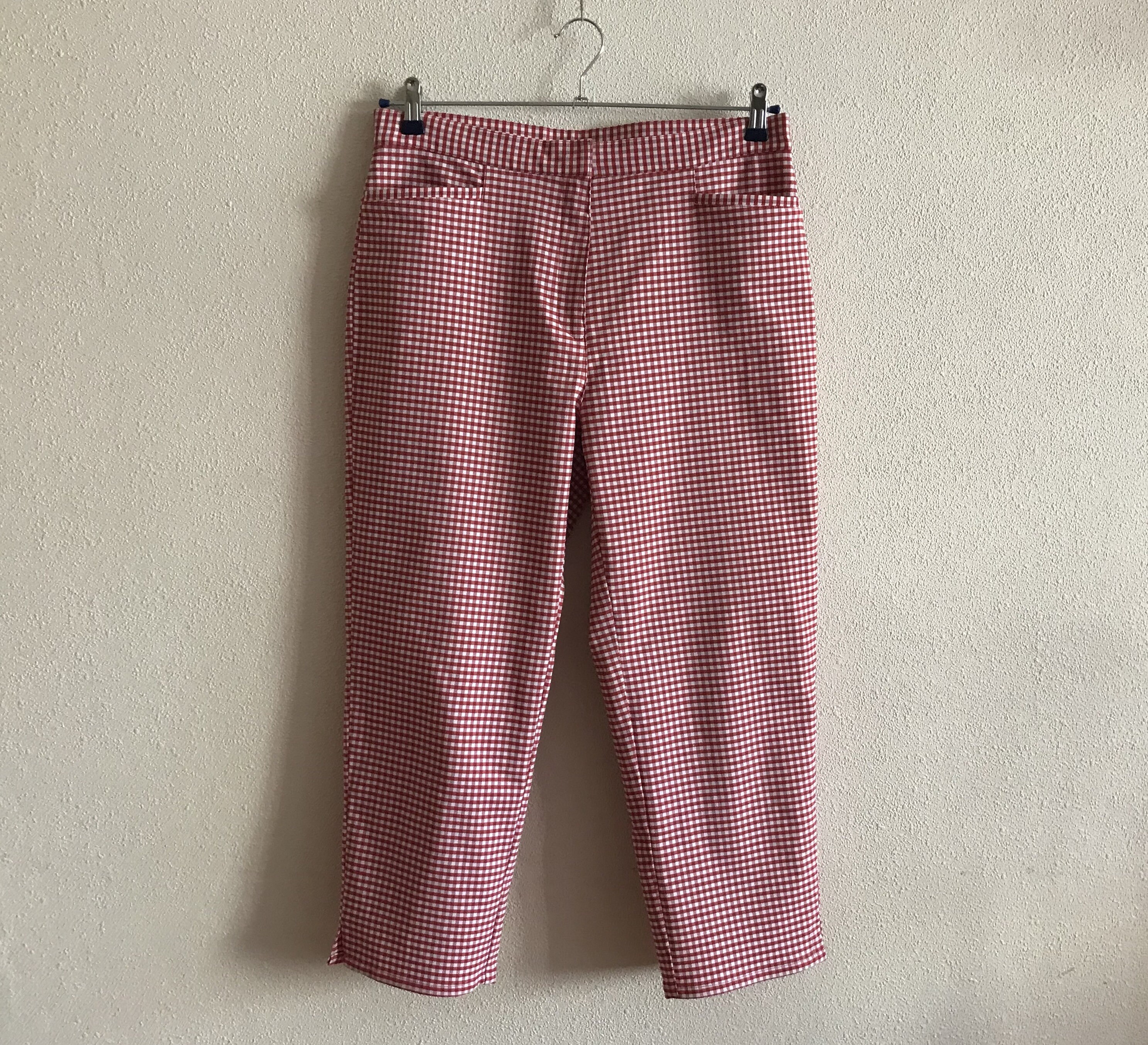 Gingham Pants Red White Gingham Capri Pants Gingham Pattern - Etsy