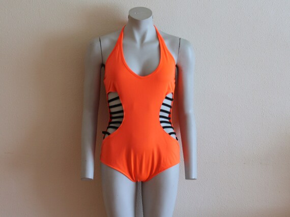 One Piece Swimsuit Vintage Swimwear Swimming Suits Bathing - Etsy