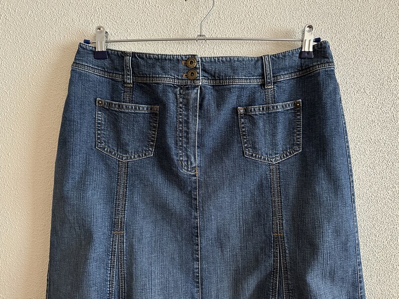 Blue Denim Skirt A Line Denim Skirt Jeans Skirt Denim Bell Skirt - Etsy