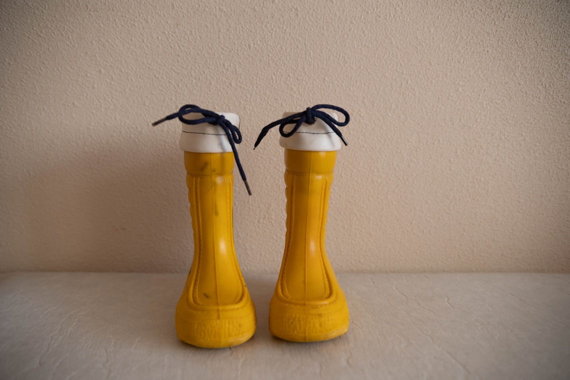 Vintage AKIAK SIMOD Boots Rubber Winter Boots Soviet Era Gum Rubber ...